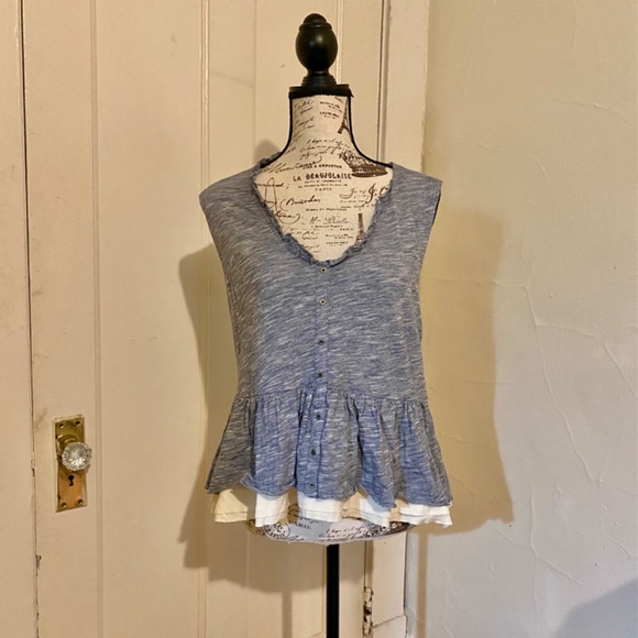 Pilcro | Tops | New Anthropologie Pilcro Ruffled Tiered Tank Nwt | Poshmark